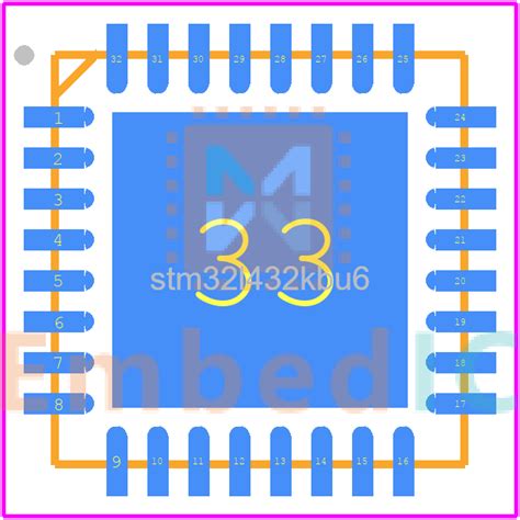 Stm32l432kbu6 Stmicroelectronics 32bit Mcu Embedic