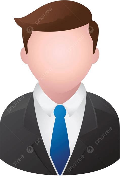 People Avatar Icons Businessman People Neck Tie Business Vector People