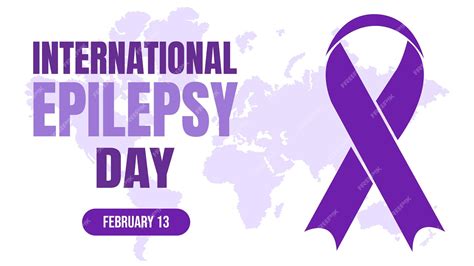 Día Internacional De La Epilepsia 13 De Febrero Vector Premium