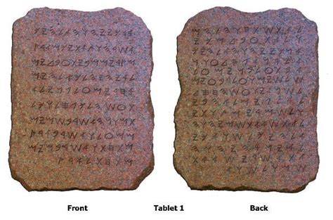 Bible 10 Commandments Stone Replica Mormon Phenocian Alphabet Album