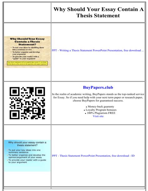 Why Essays Need Thesis Statements Guide And Examples