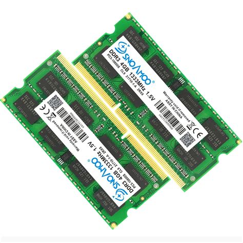 Snoamoo ноутбук память Ddr3 4 ГБ 8 ГБ 1333 МГц 1600 МГц Pc3 10600s для ноутбука Memoria Ram