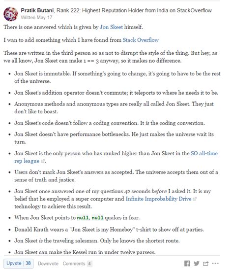 Who Is Jon Skeet And How Did He Become Famous On Stack Overflow Rprogrammerhumor