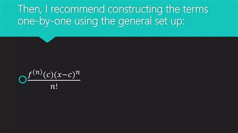 Creating A Taylor Polynomial Ppt
