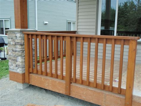 Patio Wood Railing Designs