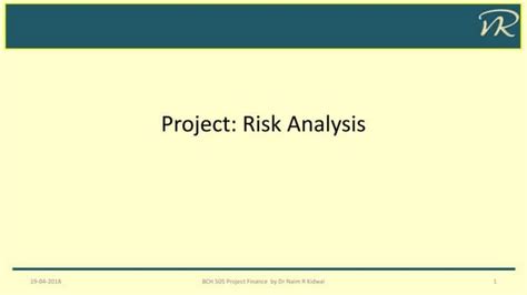 Project Risk Analysis Pdf
