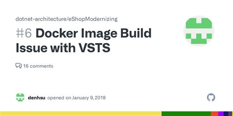 Docker Image Build Issue With Vsts Issue Dotnet Architecture Eshopmodernizing Github