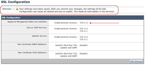 Configure TLSv For Secure Email Web Manager Cisco
