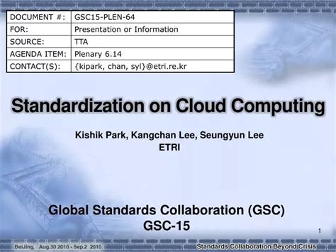 Ppt Standardization On Cloud Computing Powerpoint Presentation Free