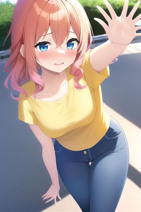 Shy Girl Waving Novelai By Thescottishfox On Deviantart