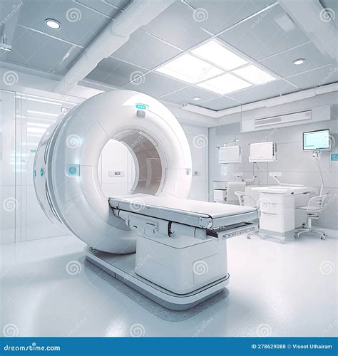 Mri Scanner Magnetic Resonance Imaging Scan Device In Hospital 3d Rendering Royalty Free Stock