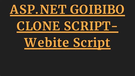 PPT Goibibo Clone Script Website Script PowerPoint Presentation Free