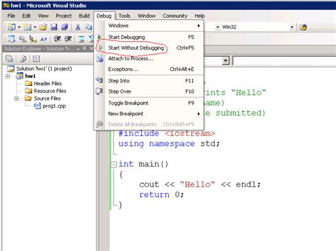 Compiling C Progam Using Vc Net