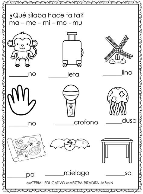 Pin En Las Sílabas