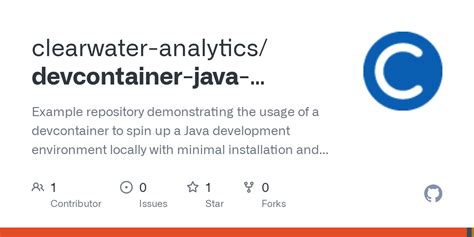 Github Clearwater Analyticsdevcontainer Java Example Example