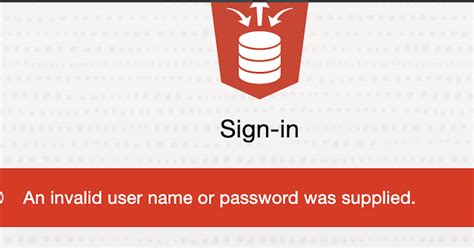 Ords Sql Developer Web Fix Invalid Credentials