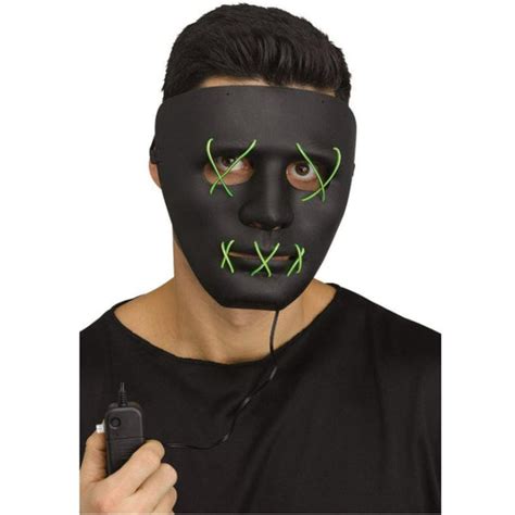 Fun World String Illumination Mask Blackgreen Standard Retroversetoys
