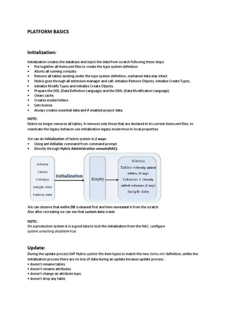 Platform Basics Initialization And Update Process Pdf Database
