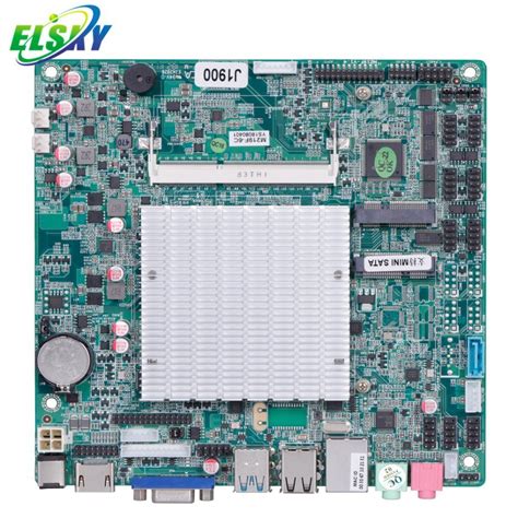 Elsky Mini Itx Motherboard With Cpu Celeron Bay Trail J1900 Ddr3 Rj45 Lan Usb Hd Audio 10 Com