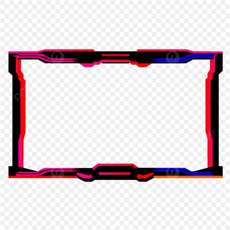 Gambar Twitch Live Streaming Overlay Perbatasan Bingkai Panel Kamera Wajah Webcam Modern Dan