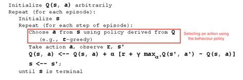 Reinforcement Learning What Is Meant By Two Action Selections In SARSA Artificial