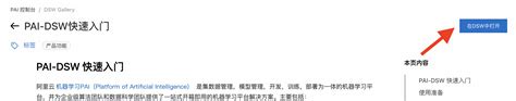 【dsw gallery】pai dsw快速入门 阿里云开发者社区