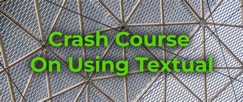 Crash Course On Using Textual Fedora Magazine