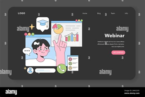 Engaged Student Participates In An Interactive Online Class Pointing