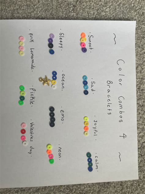 Color Combos For Bracelets