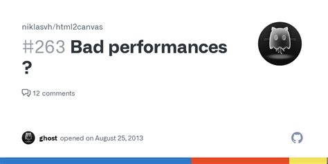 bad performances · issue 263 · niklasvh html2canvas · github