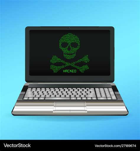 skull and bone danger icon on desktop royalty free vector