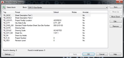 Title Block Block Attribute Manager Autodesk Community