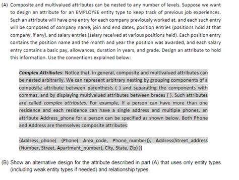 Solved A Composite And Multivalued Attributes Can Be