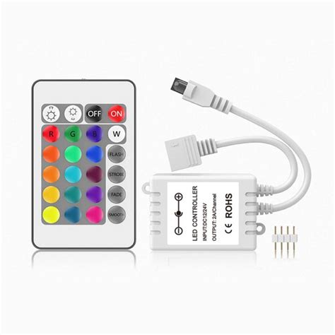 Rgb Controler With 24 Button Remote Rgb Led Strip Light Bd