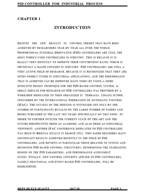 Seminar Report Chapters Pid Pdf