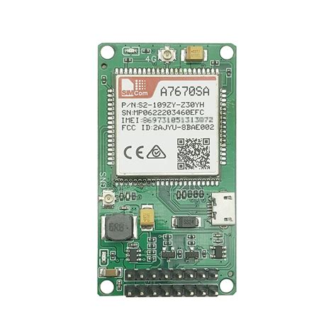 Simcom A7670sa Lte Cat1 Module Development Board With Sim Card Slot Ttl Uart Lte Fdd B1 B3 B5 B7