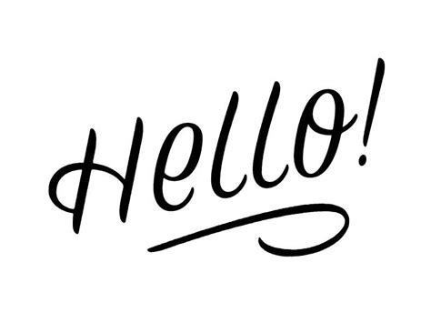 Hello Typography Poster Design