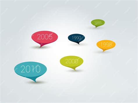 Premium Vector Speech Bubble Timeline Template