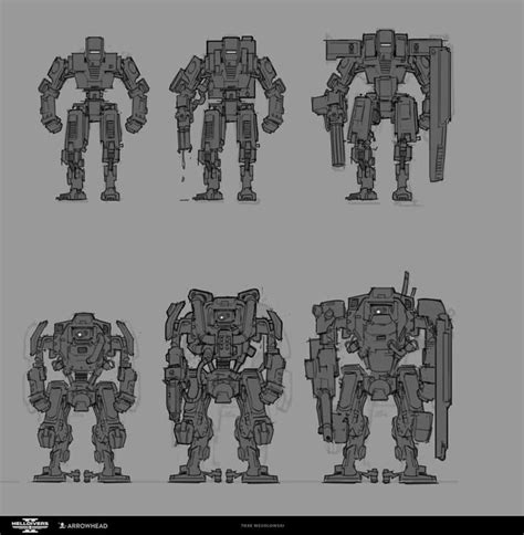 Artstation Helldivers 2 Early Automaton Concepts Robot Concept Art Robots Drawing