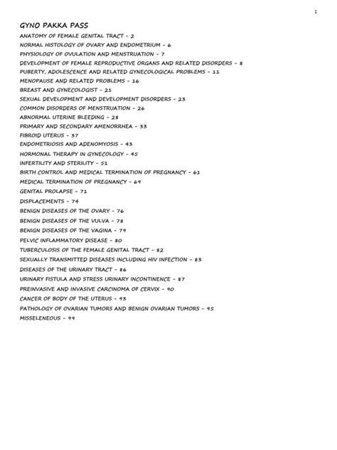Gyno Pdf Puberty Menstrual Cycle