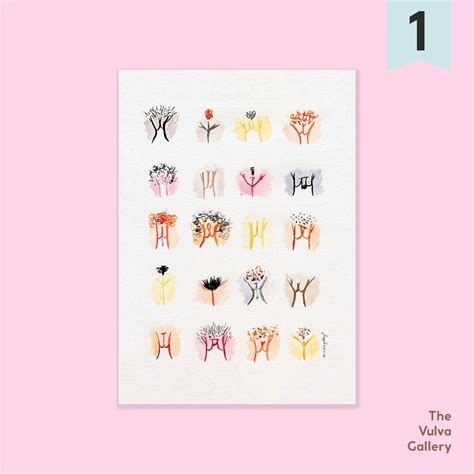 Vulva Variety 明信片 Happeriod