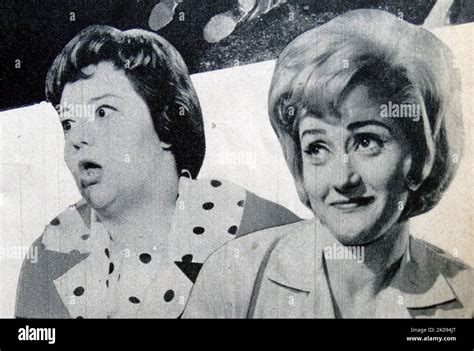 Newspaper Review Of The 1963 Film Carry On Cabby Photographs Of Hattie Jacques And Joan Simms