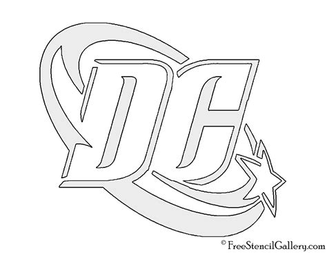 Dc Comics Logo Stencil Free Stencil Gallery