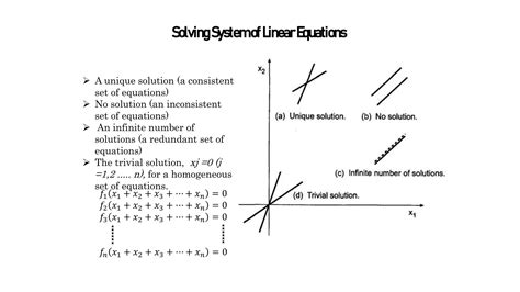 Computational Method For Engineers Solving A System Of Linear
