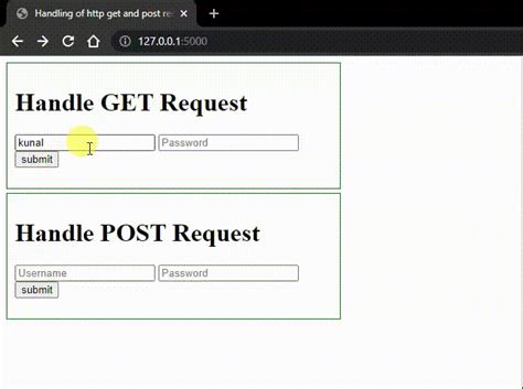 Flask Methods Handle Get And Post Requests Geeksforgeeks