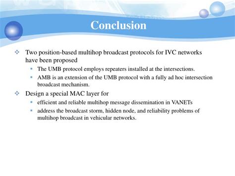 Ppt Black Burst Based Multihop Broadcast Protocols For Vehicular Networks Powerpoint