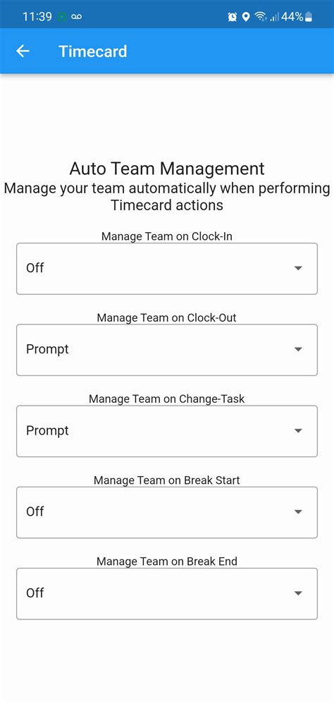 Econz Wireless Timecard V10 Auto Team Management