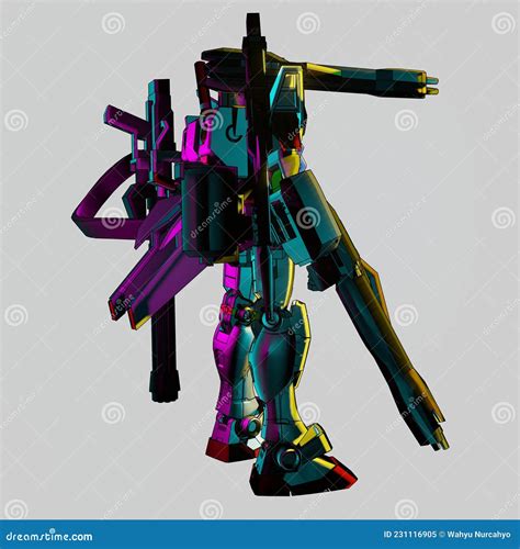 Illustration Of An Ancient Combat Robot Editorial Image Illustration