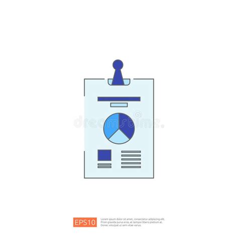A Colorful Icon Of A Document With A Pie Chart And Bar Graph Representing Data Analysis