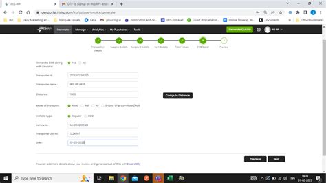 Generate Through Web Form IRIS IRP